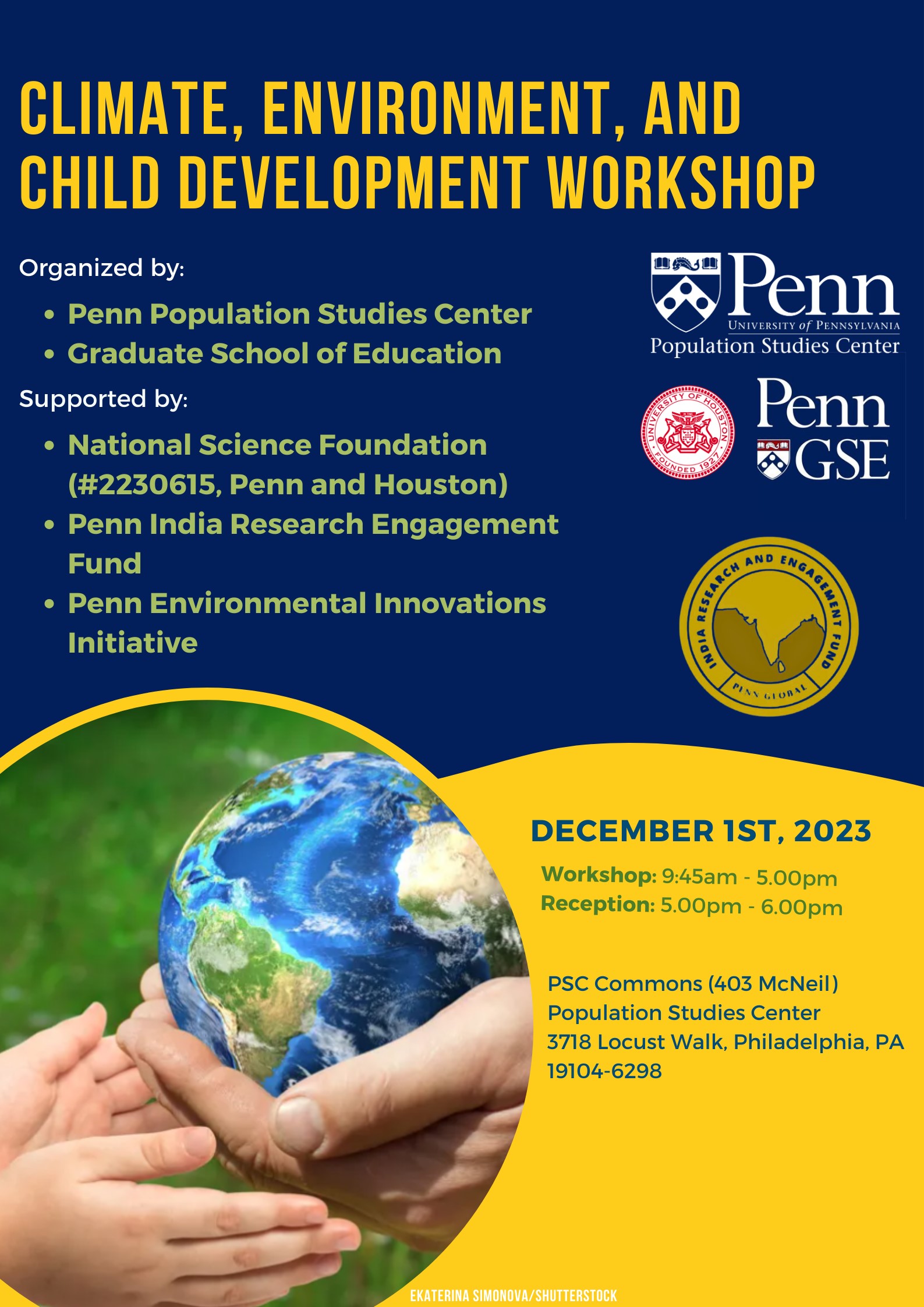 Climate, Environment, and Child Development Workshop | UPenn EII